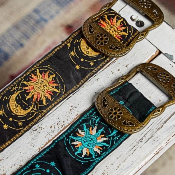 POL | Accessories | Pol Belt Bohemian Sun And Moon Embroidered Belt ...